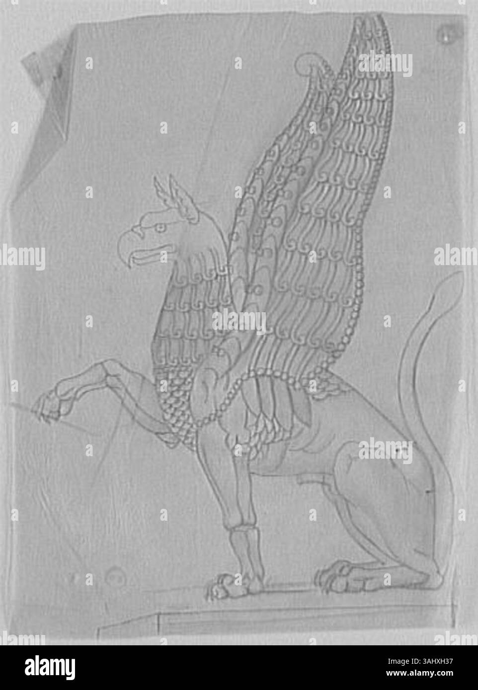 Gustave Moreau's study of a griffon for *Oreste et les Erinyes ...