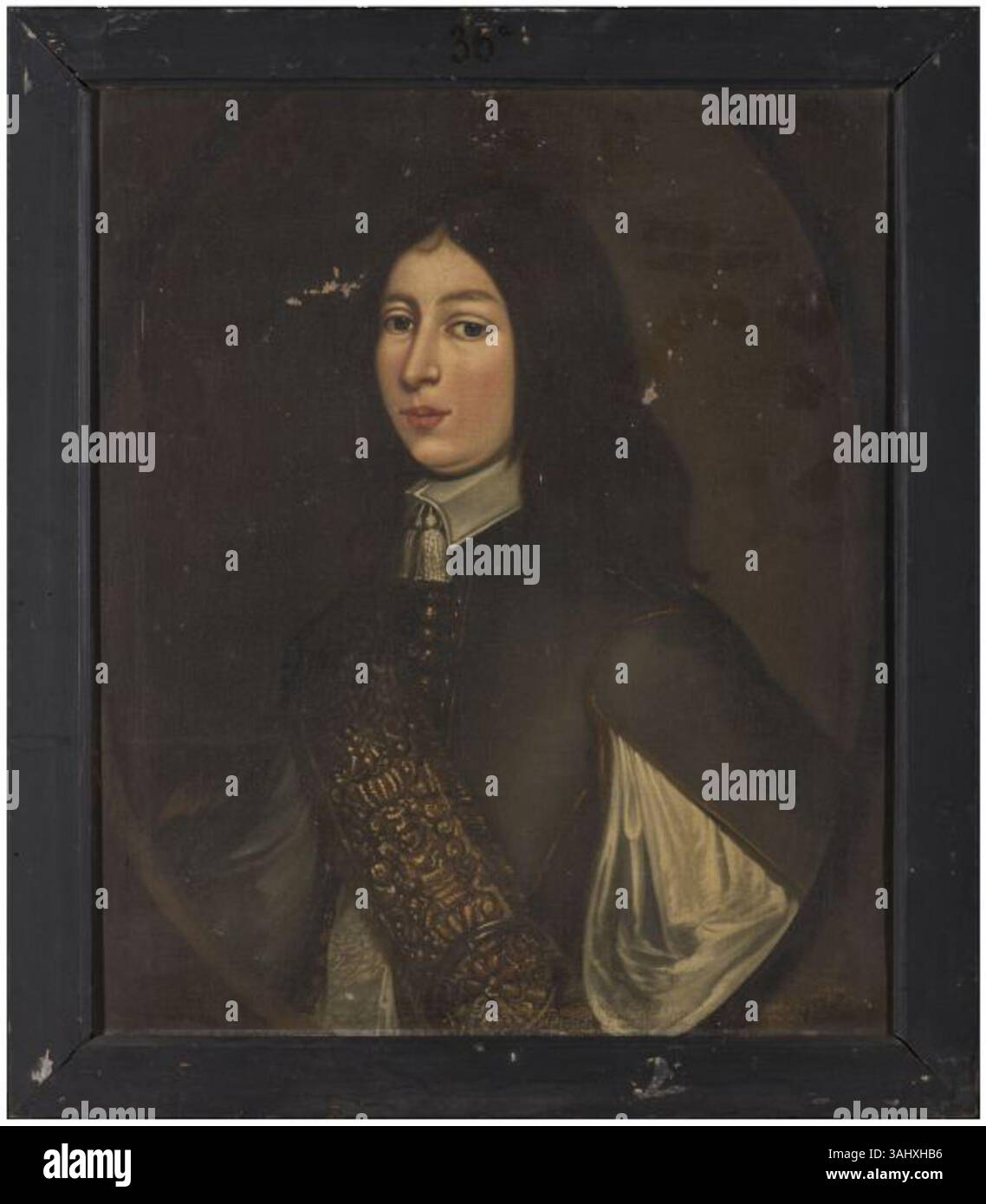 This 1654 oil on canvas portrait depicts an unknown young man ...