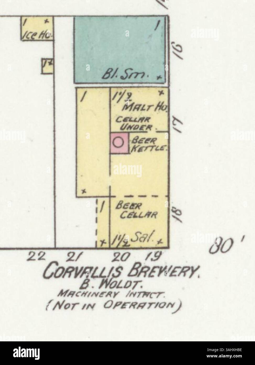 The 1895 Sanborn Fire Insurance Map for Corvallis, Benton County ...