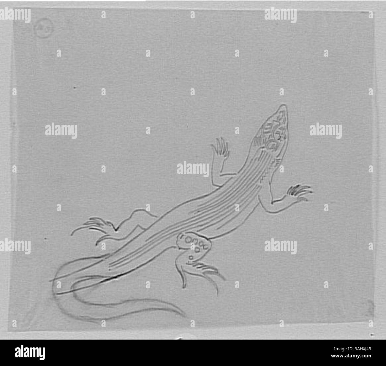 'Etude de lézard' by Gustave Moreau is a study of a lizard, created ...