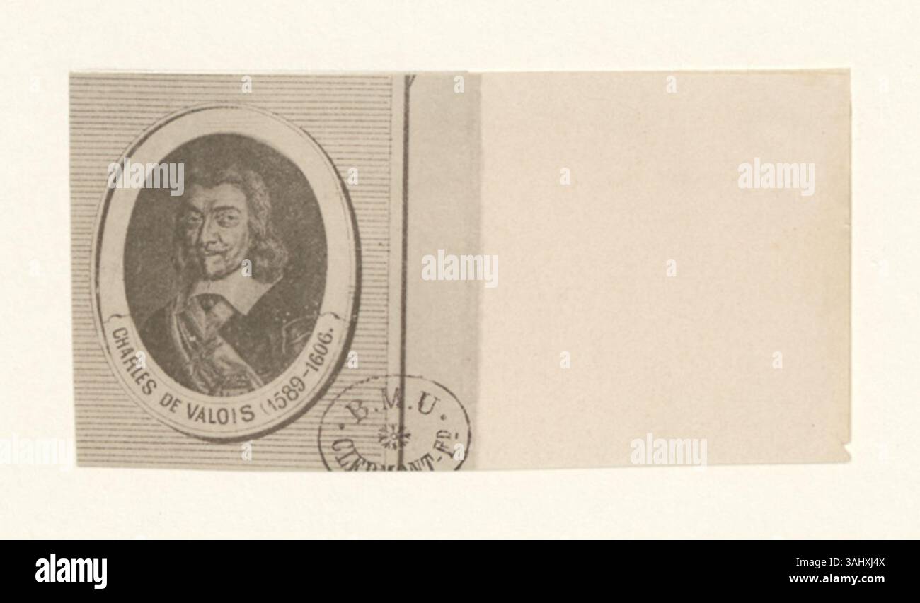 This photomechanical print depicts Charles de Valois, Duke of Angoulême ...