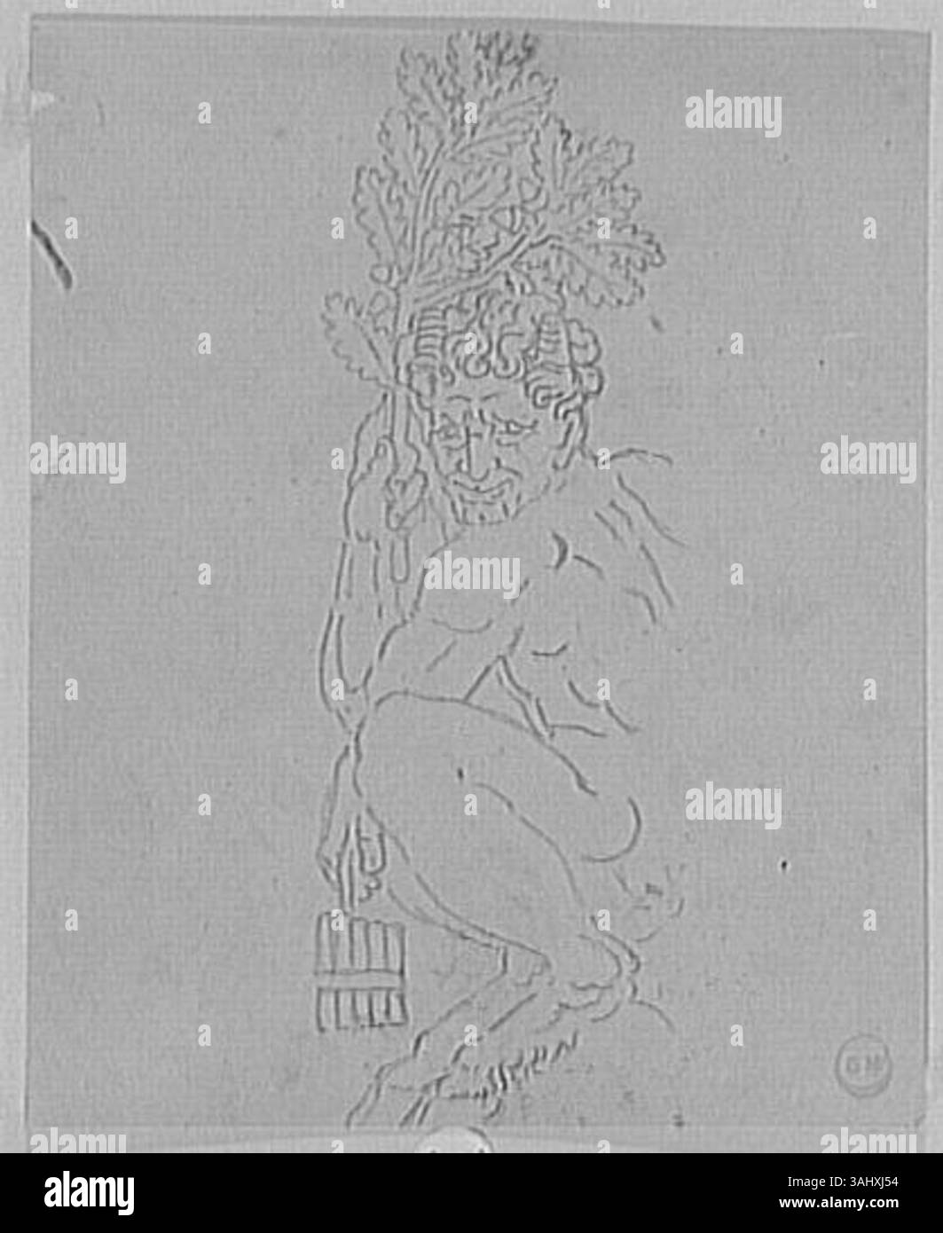 'Etude pour Apollon et les satyres' by Gustave Moreau (1826–1898) is a ...