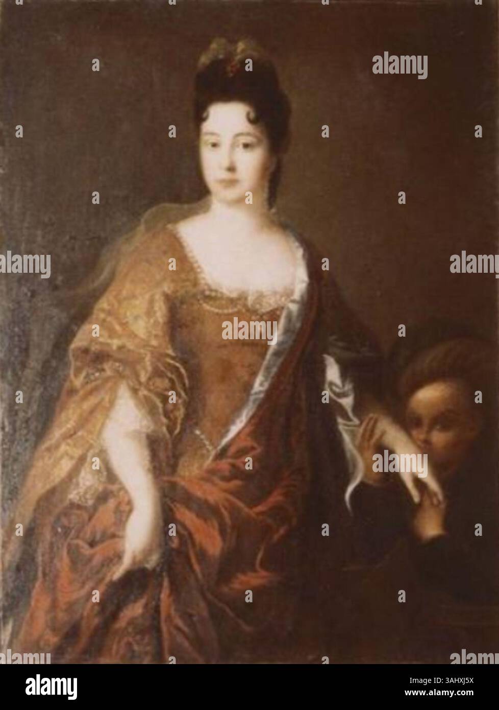 The 17th-century portrait of Princess des Ursins depicts her in formal ...