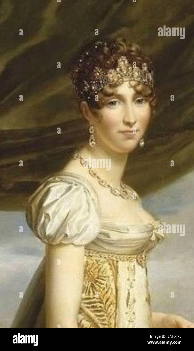 François Gérard's 1807 painting of Queen Hortense of Holland and her ...