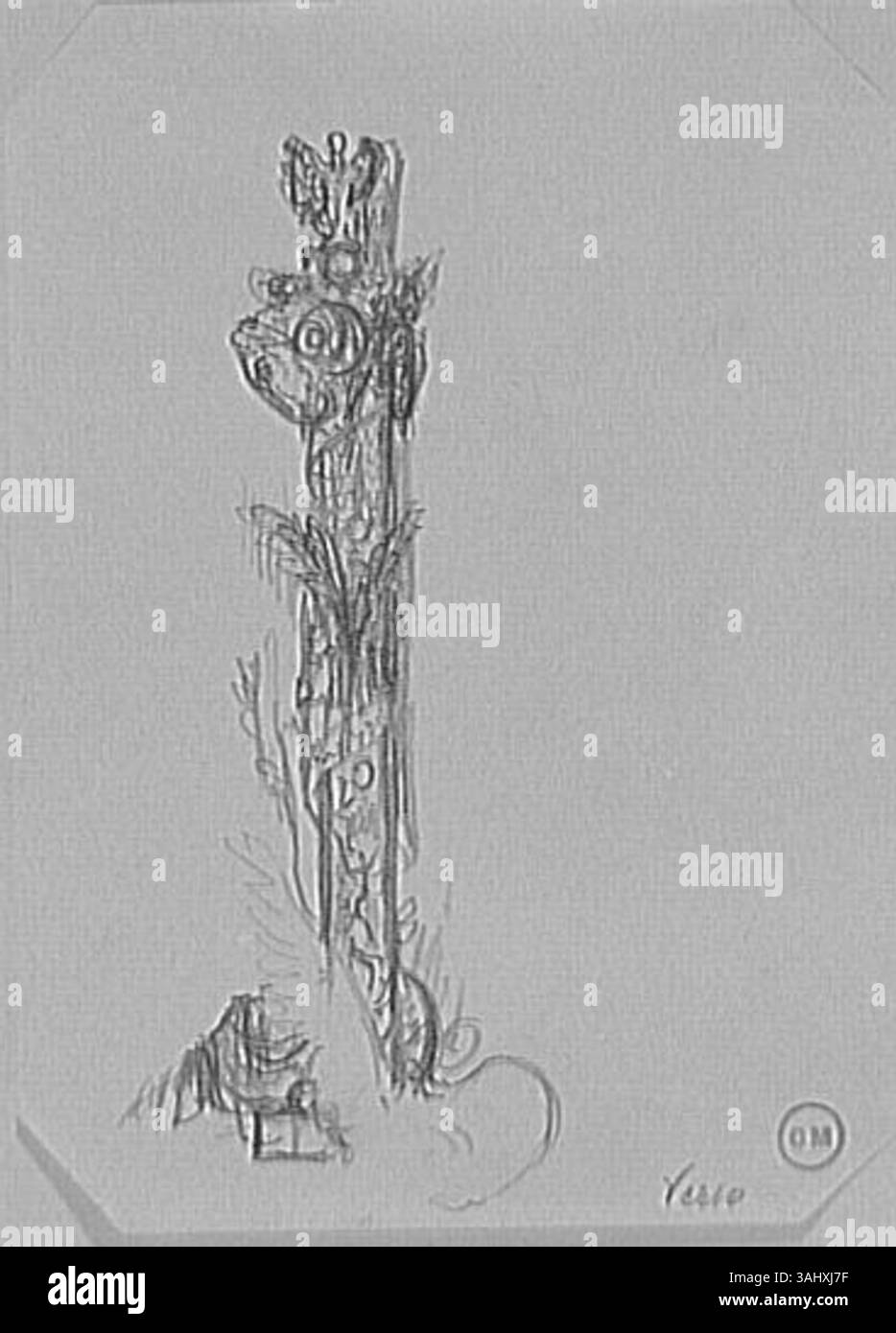 Gustave Moreau’s 'Etude de colonne pour Jason et Médée,' created ...