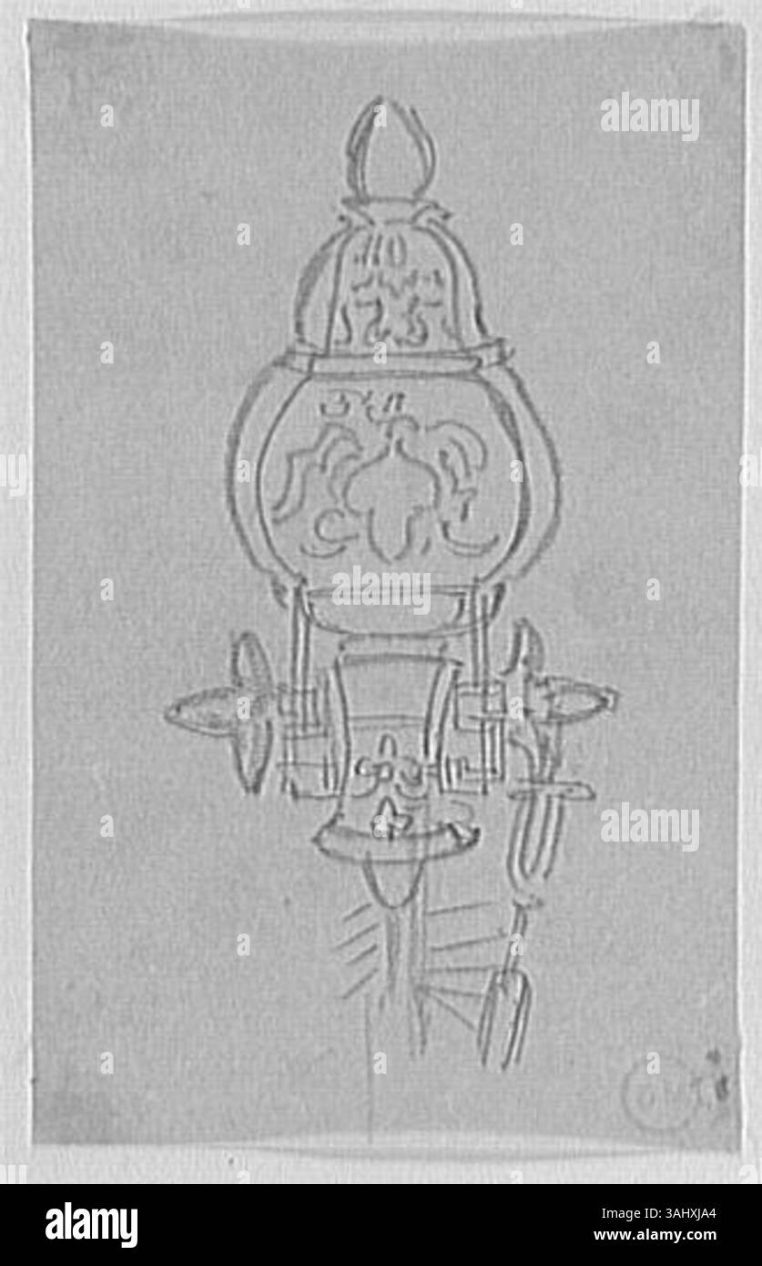 'Etude de suspension' depicts a study of an object in suspension ...