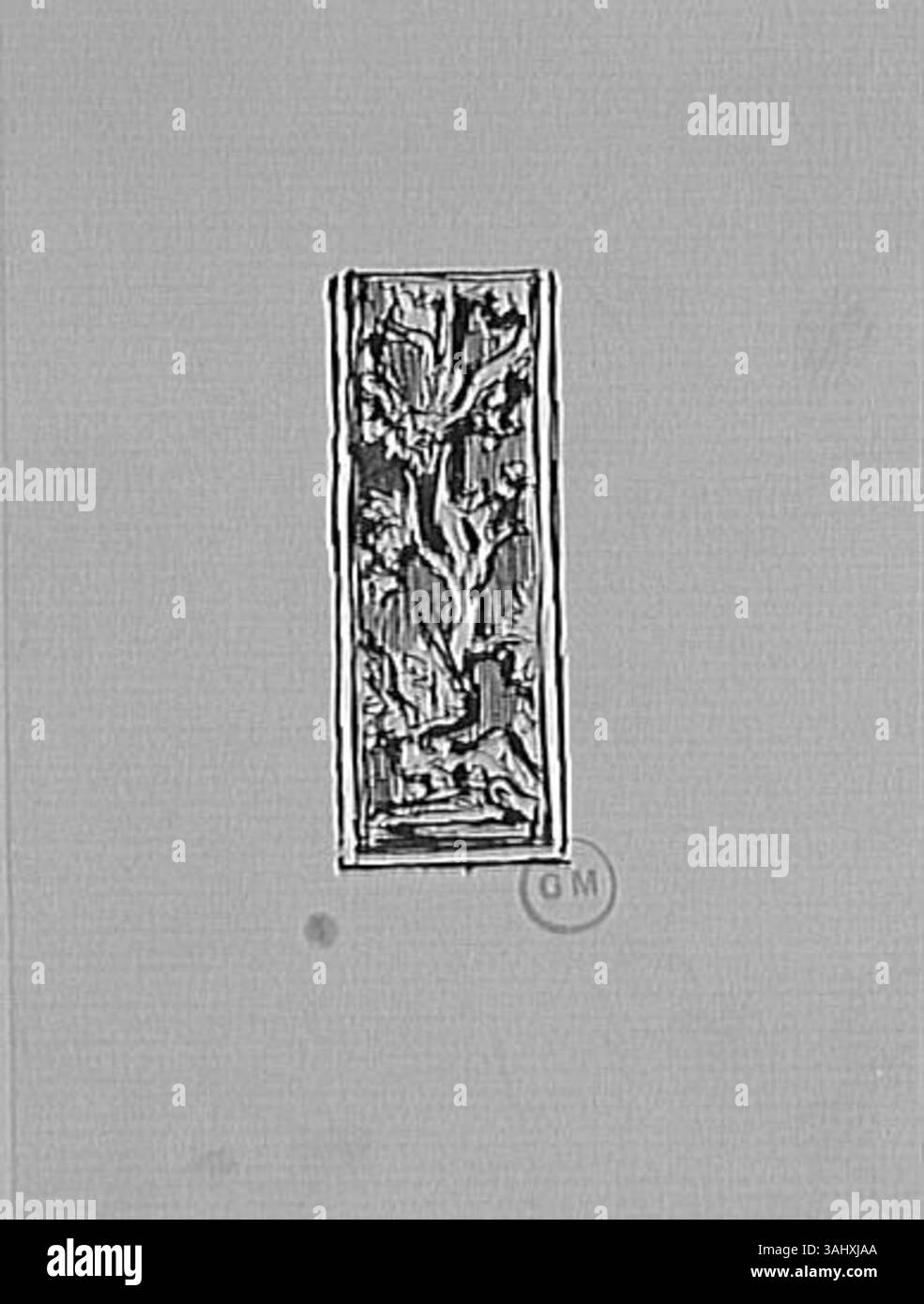 Gustave Moreau's 'Etude d'arbre' (Study of Tree) is a botanical sketch ...