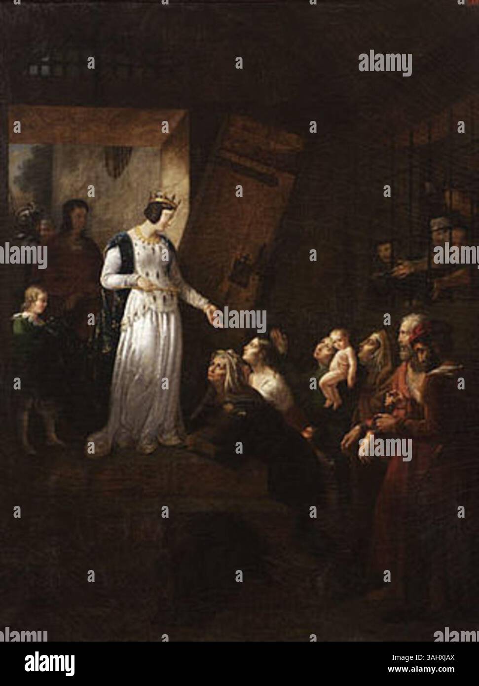 This painting by Eugénie Servières, created in 1818, shows Blanche of ...