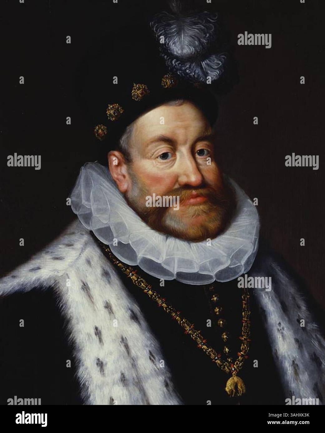 Portrait of Rudolf II, Emperor of Austria (1552-1612), painted by Hans ...