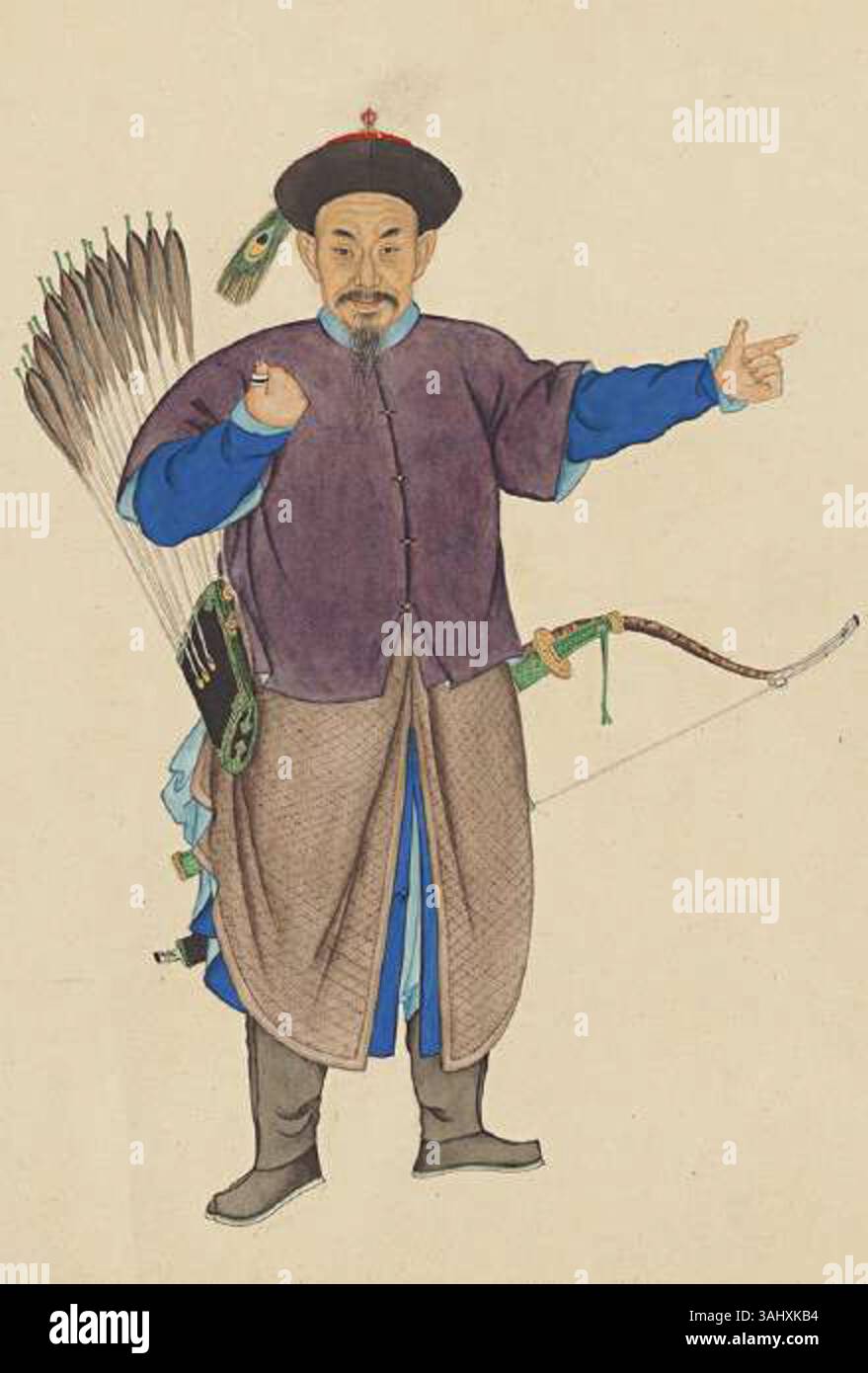 This artwork from the late Qing Dynasty period was created by a painter ...
