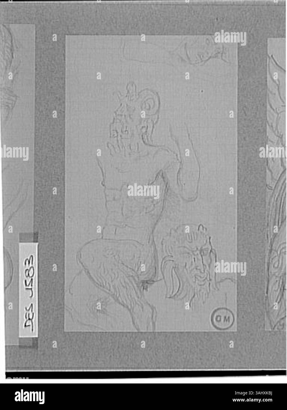 This study sheet by Gustave Moreau features his exploration of Pan, the ...
