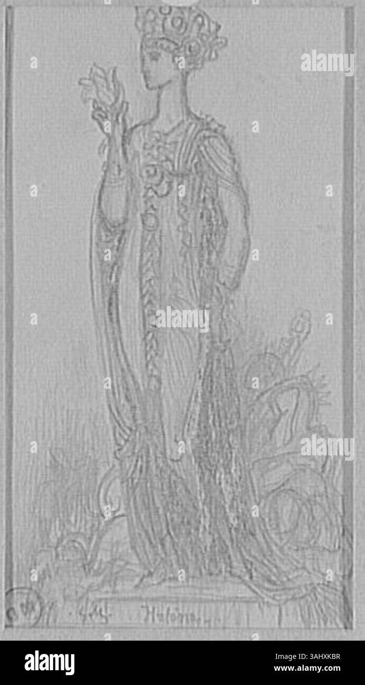 'Hélène' is a statue project by Gustave Moreau, depicting the ...