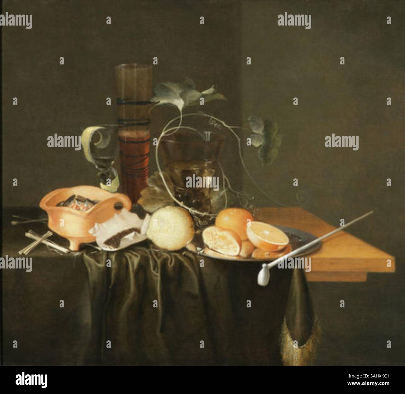 Roelof Koets’ still life, painted circa 1660, depicts a table adorned ...