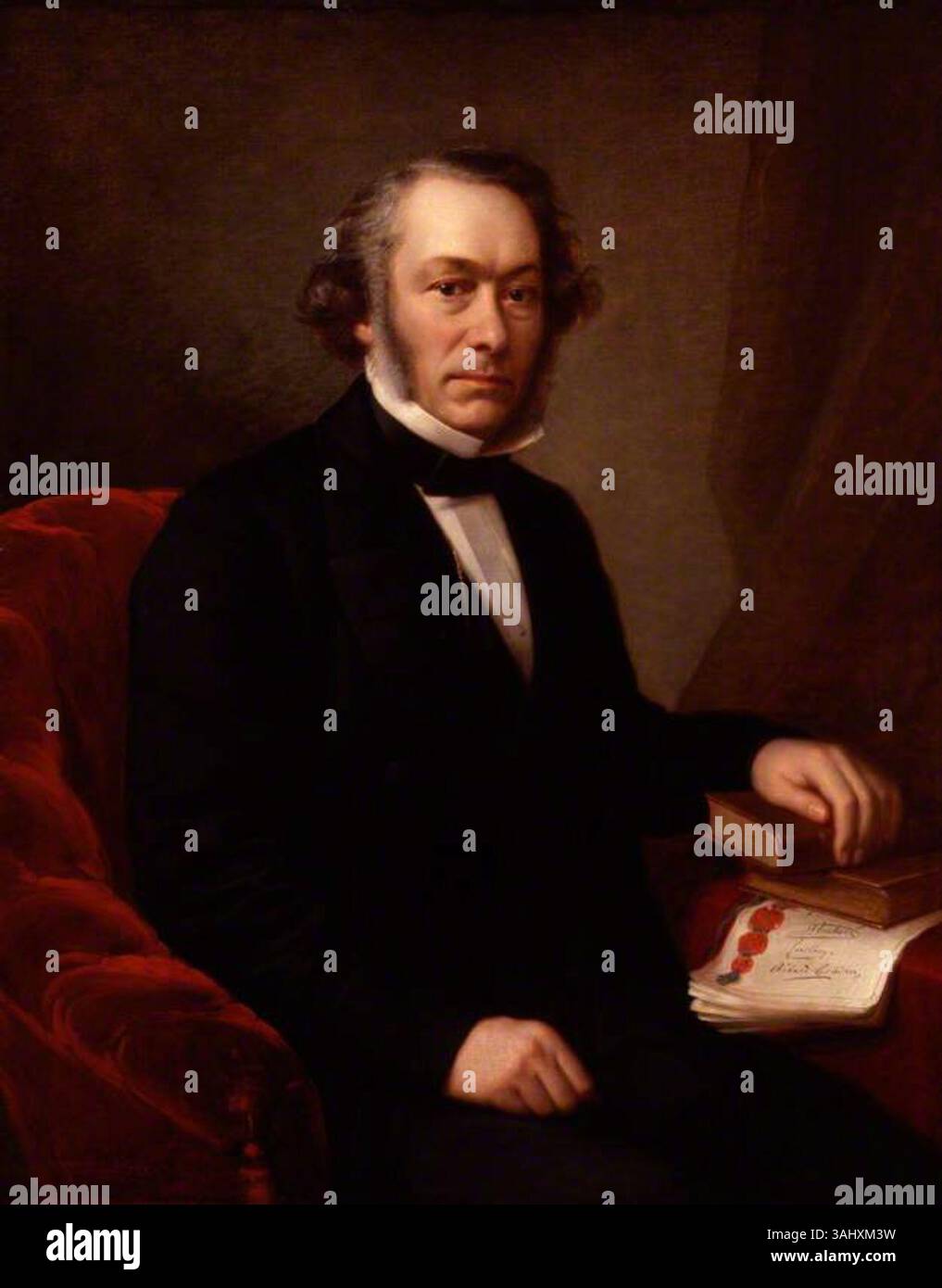 A replica of Richard Cobden, painted by Giuseppe Fagnani in 1865, after ...