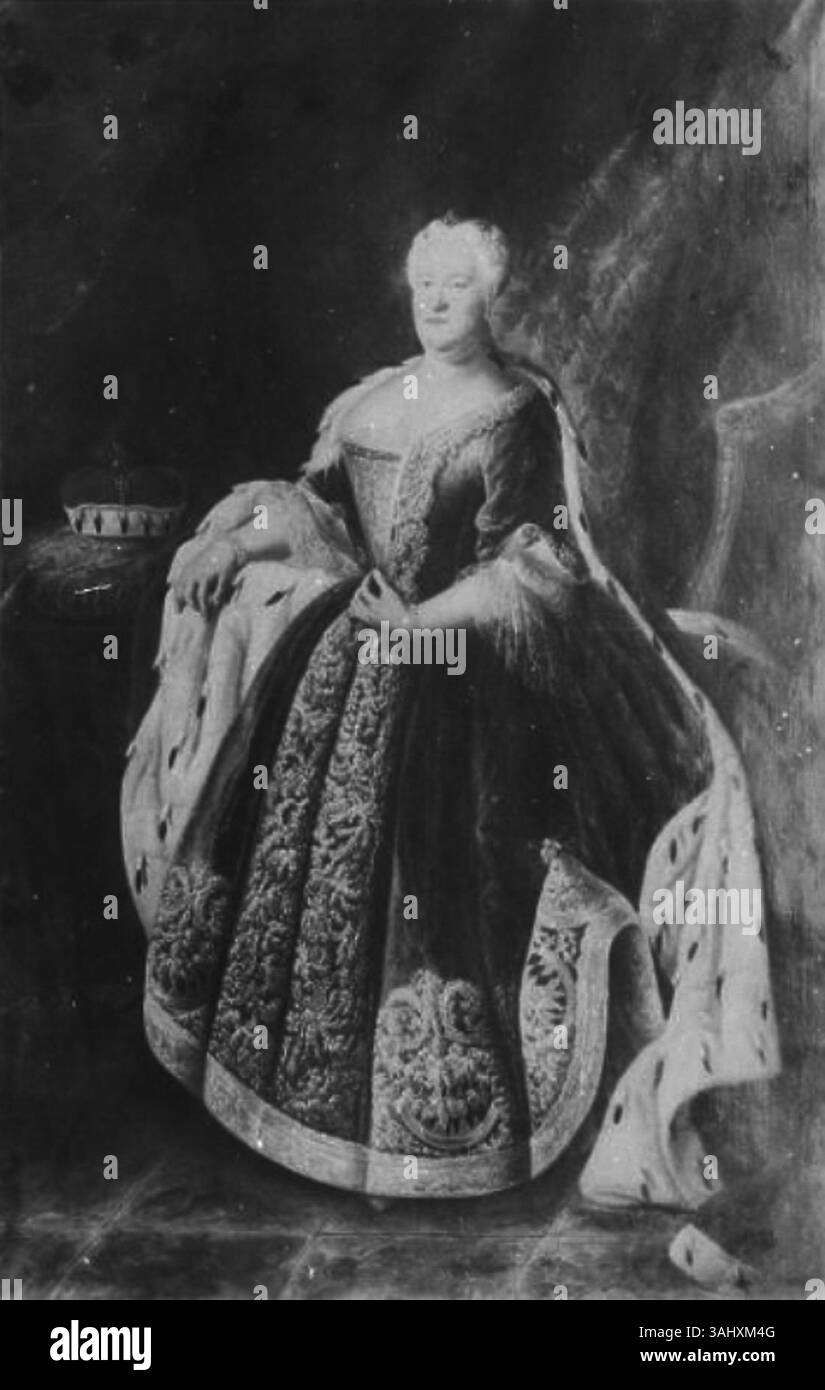 This portrait depicts Princess Christine Louise of Oettingen-Oettingen ...
