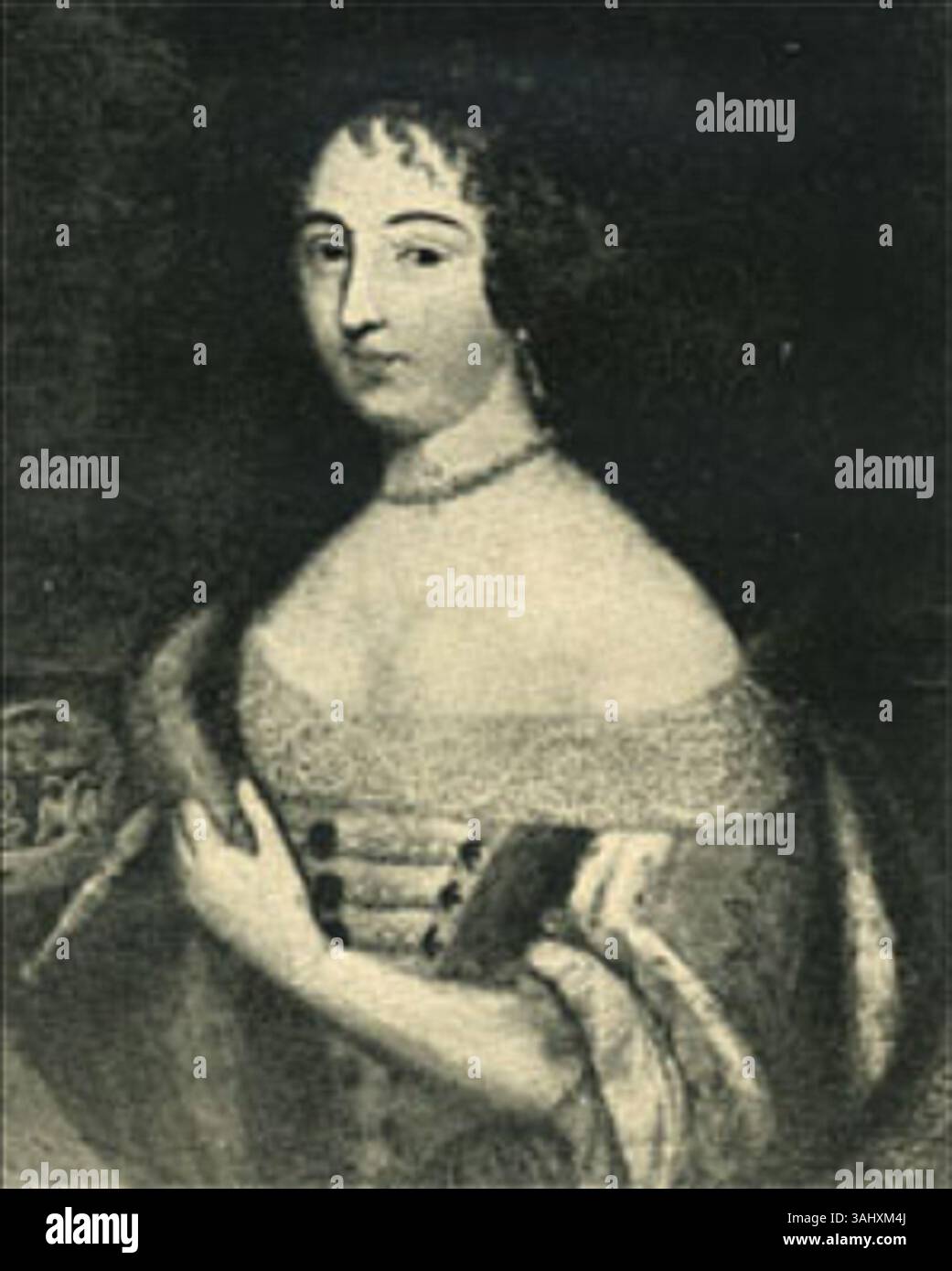 This 17th-century portrait portrays Maria Francesca Elisabetta of Savoy ...