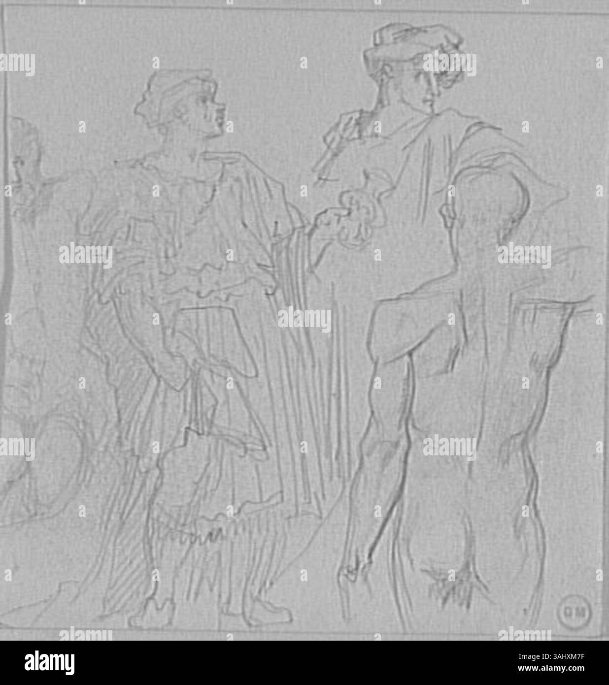 This sheet of studies by Gustave Moreau includes various sketches from ...