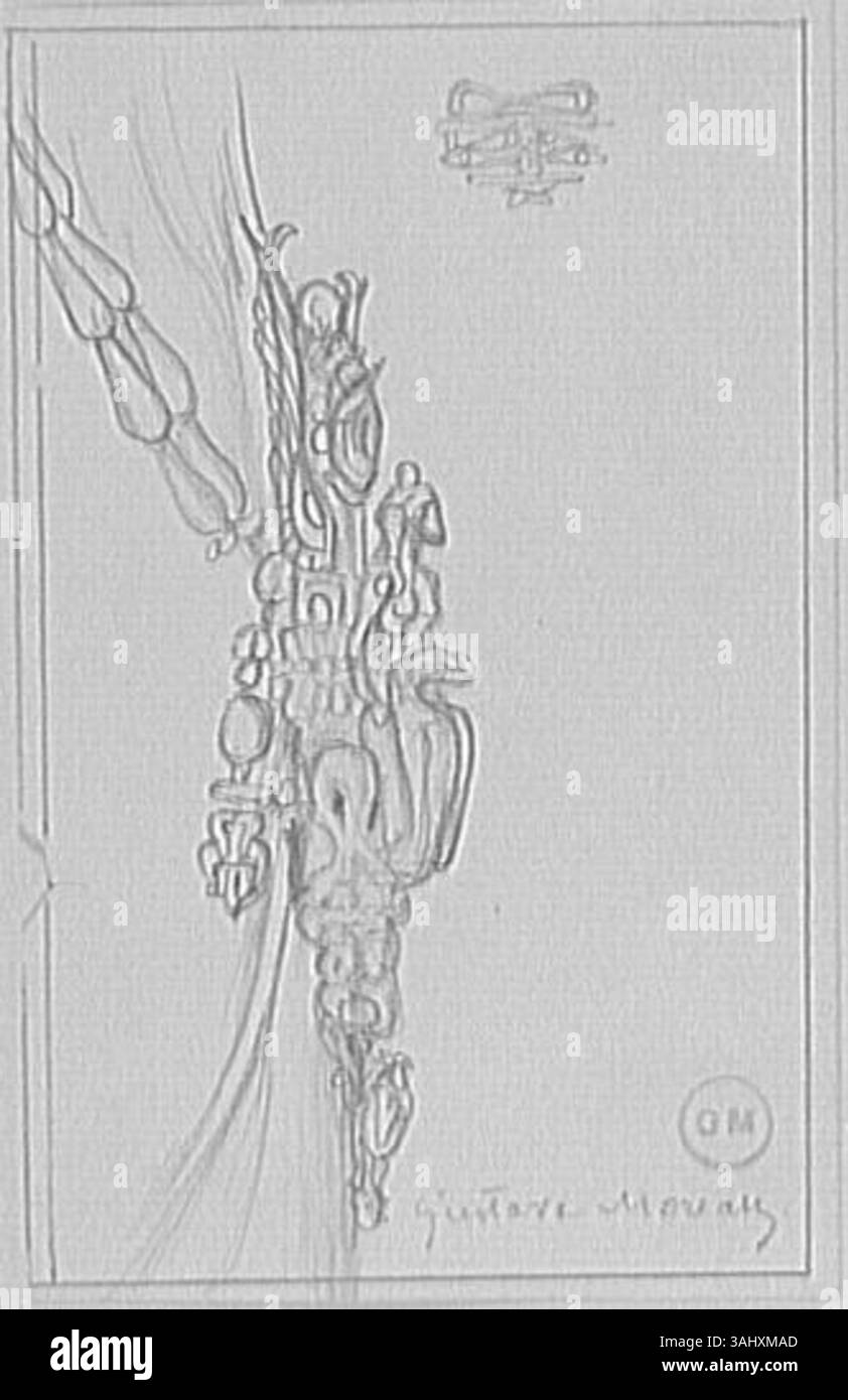 Gustave Moreau's study of Egyptian motifs, created between 1850 and ...
