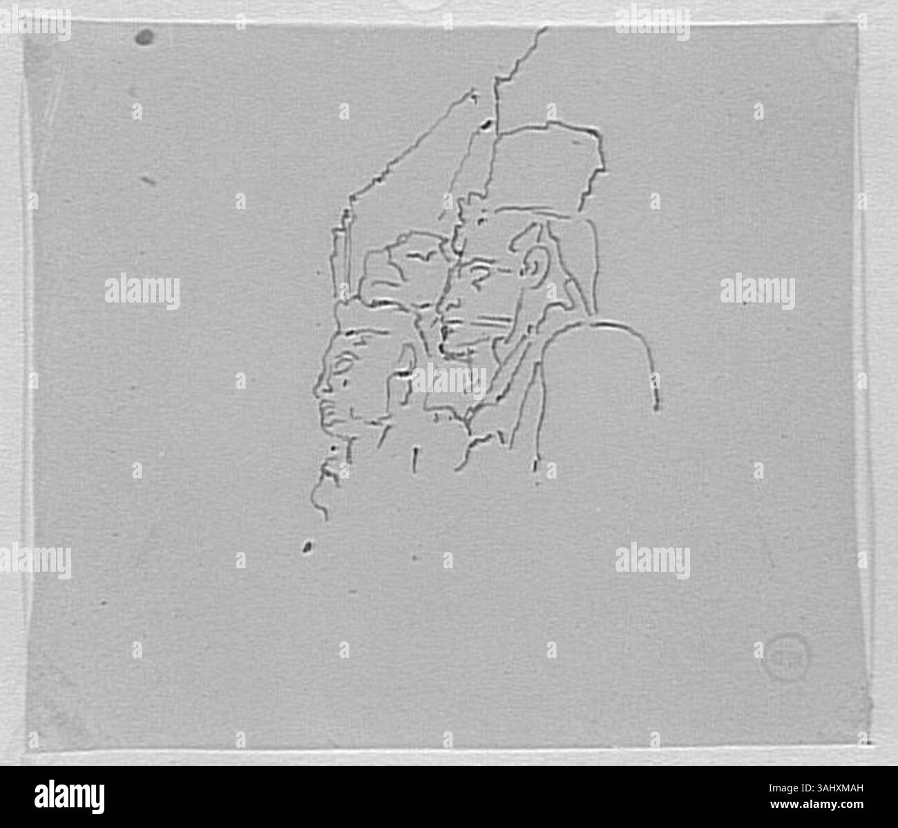 This study of two Egyptian statues by Gustave Moreau emphasizes his ...