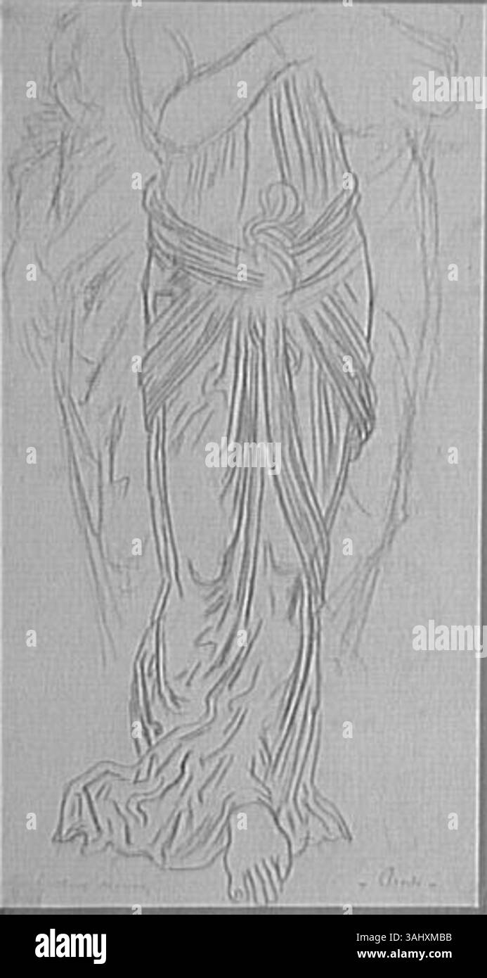 This study by Gustave Moreau for the character Oreste, drawn from Greek ...