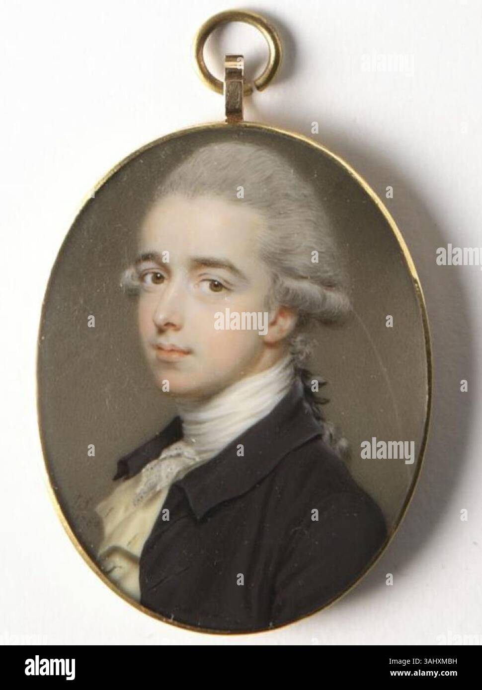 This portrait, painted by John Smart in 1780, shows Charles Abbot, a ...