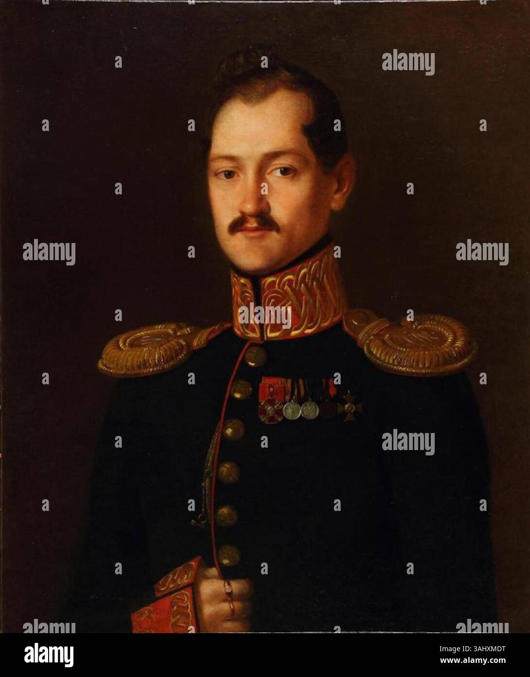 This portrait of Pyotr Nikitich Tikhmenev, painted by an unidentified ...