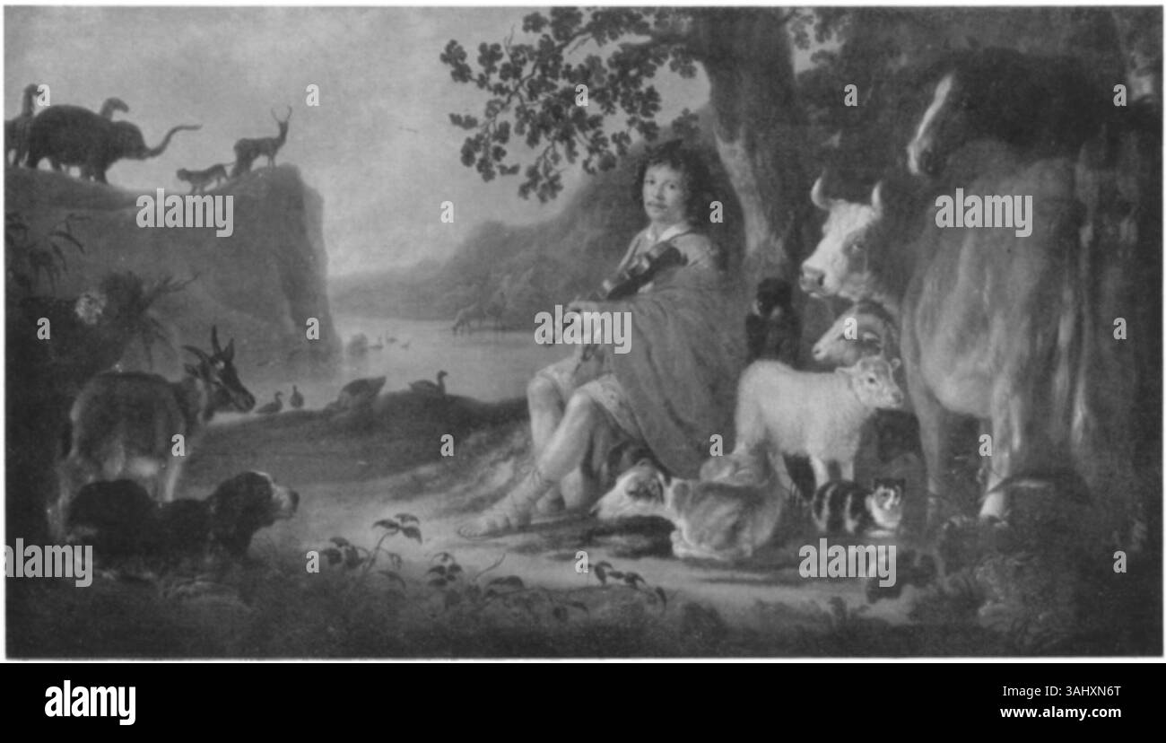 Aelbert Cuyp’s 1647 painting 'Orpheus' features a musician, possibly a ...