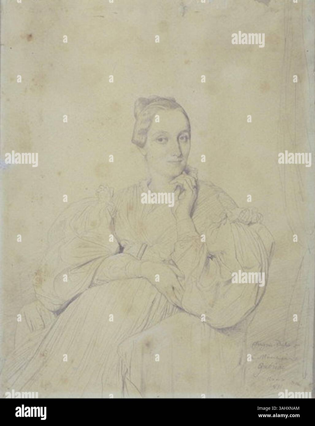 Jean-Auguste-Dominique Ingres' 1836 portrait of Madame Gabriac, née ...