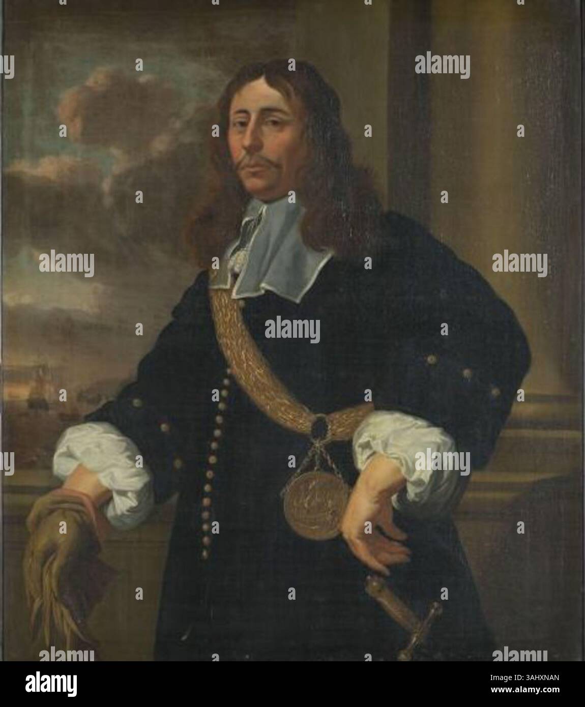 This portrait, possibly of Pieter de Bitter, a sea captain of the VOC ...
