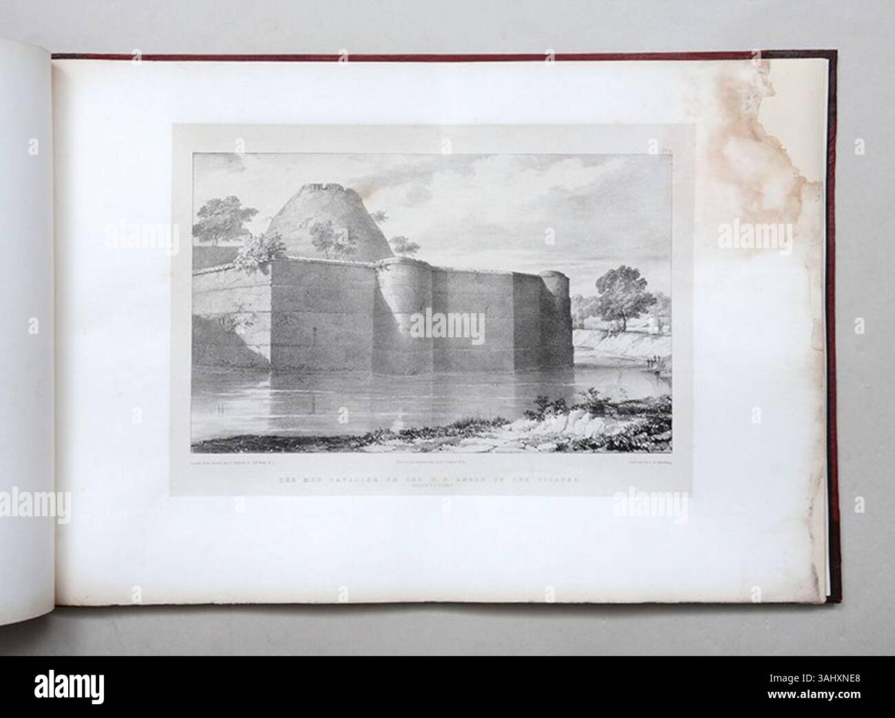 This 1827 print from 'Views of the Forts of Bhurtpoore & Weire' depicts ...