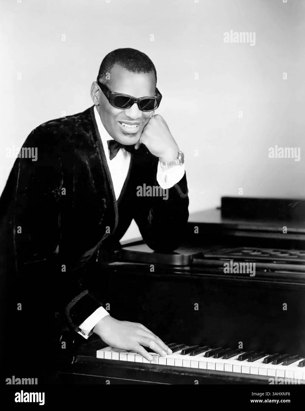 Ray Charles. Portrait of the American singer, songwriter and pianist ...