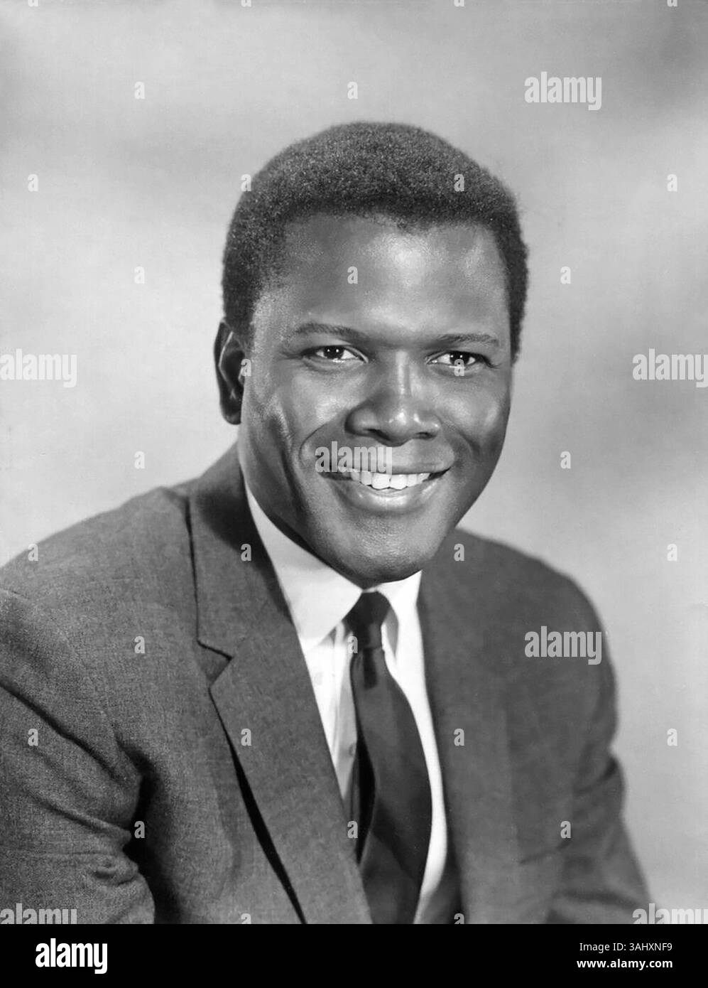 Sydney Poitier. Portrait of the Bahamian American actor Sidney Poitier ...