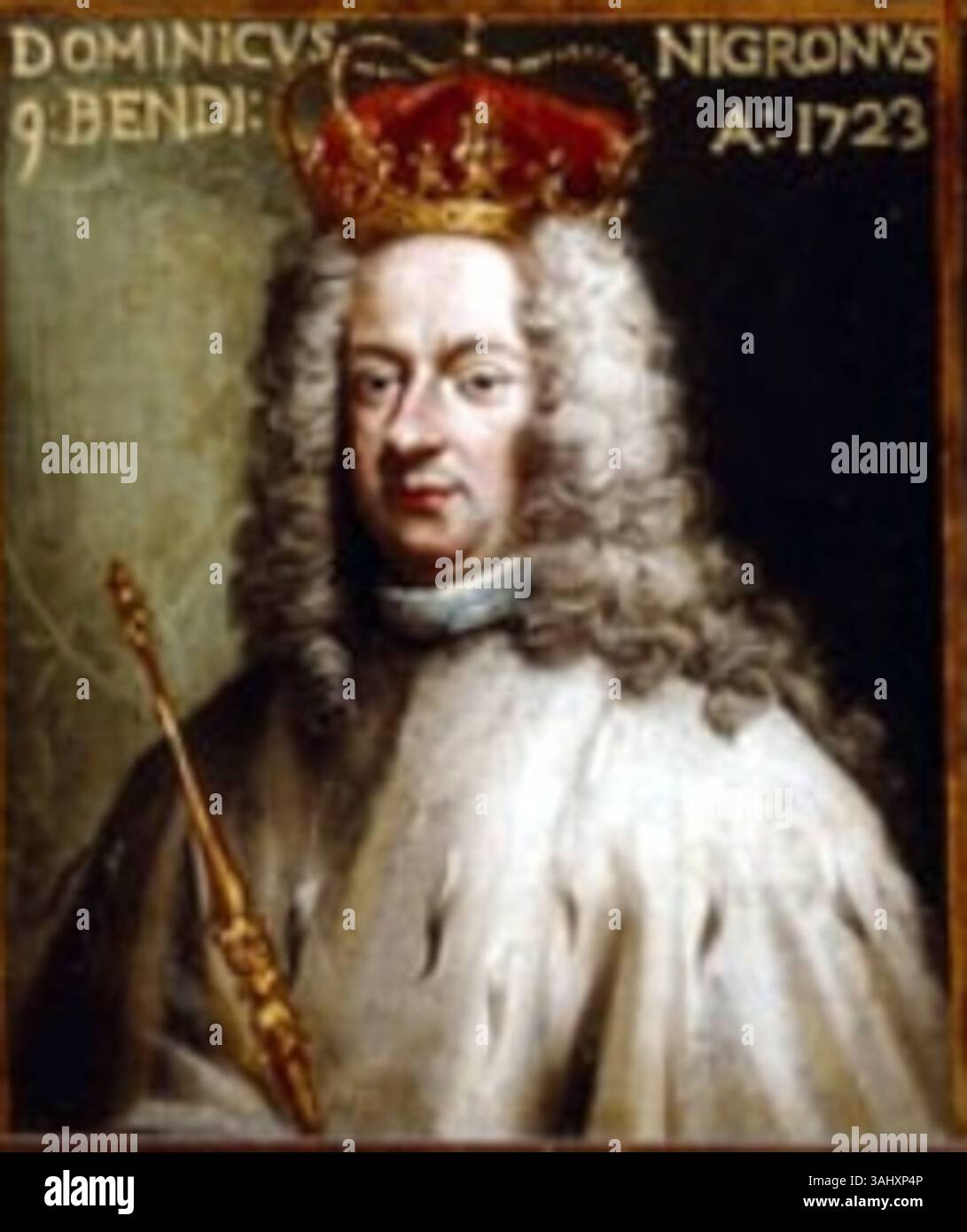 Portrait of Domenico Negrone, Doge of Genoa from 1723 to 1725, painted ...