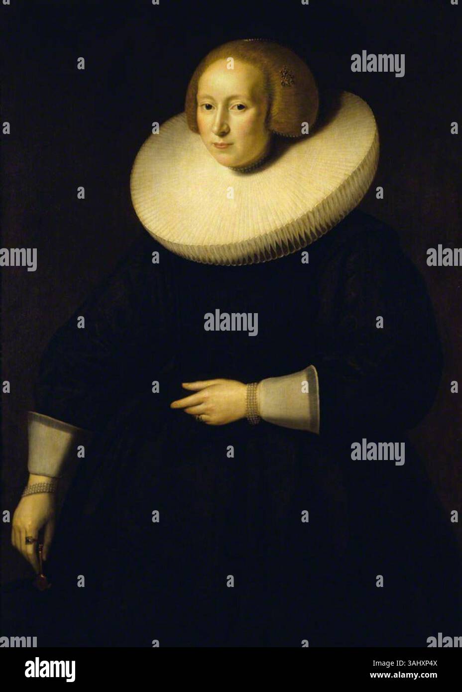 Attributed to Paulus Moreelse, this portrait of an unknown lady from ...