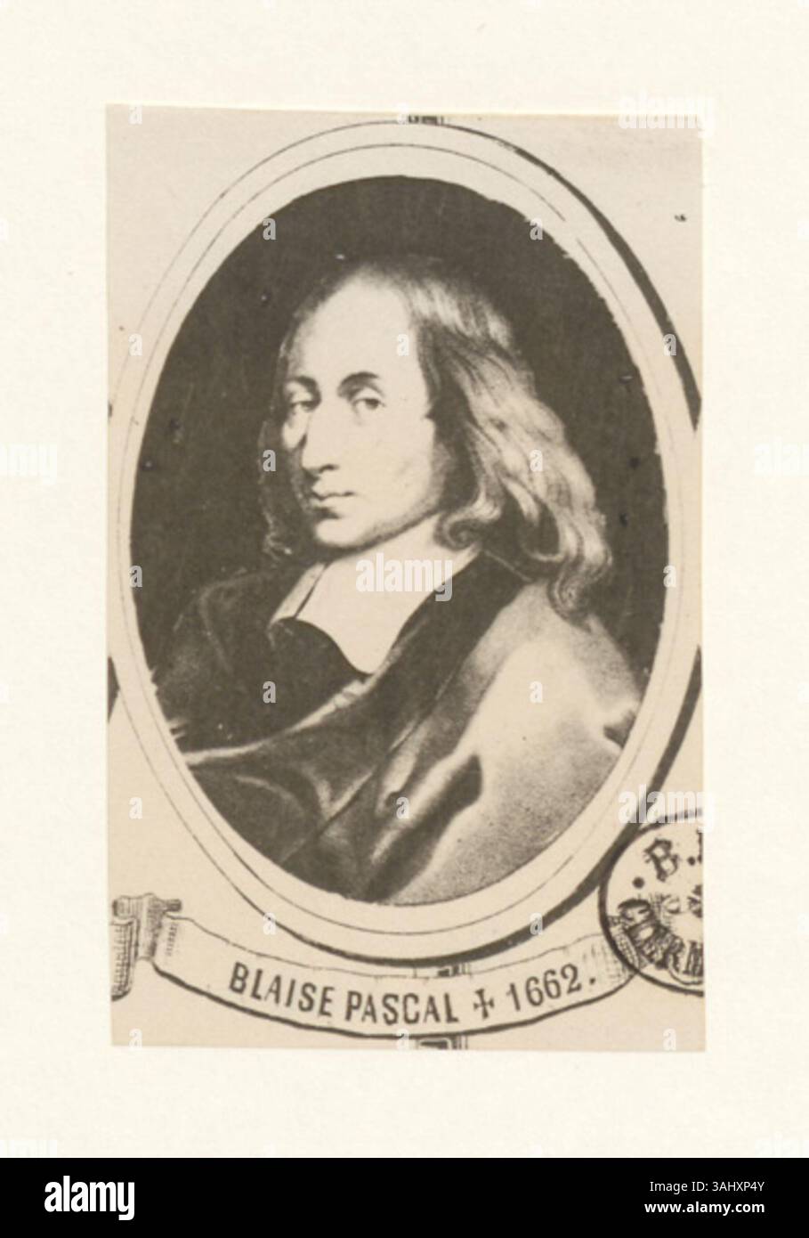 This photomechanical print marks the passing of Blaise Pascal in 1662 ...
