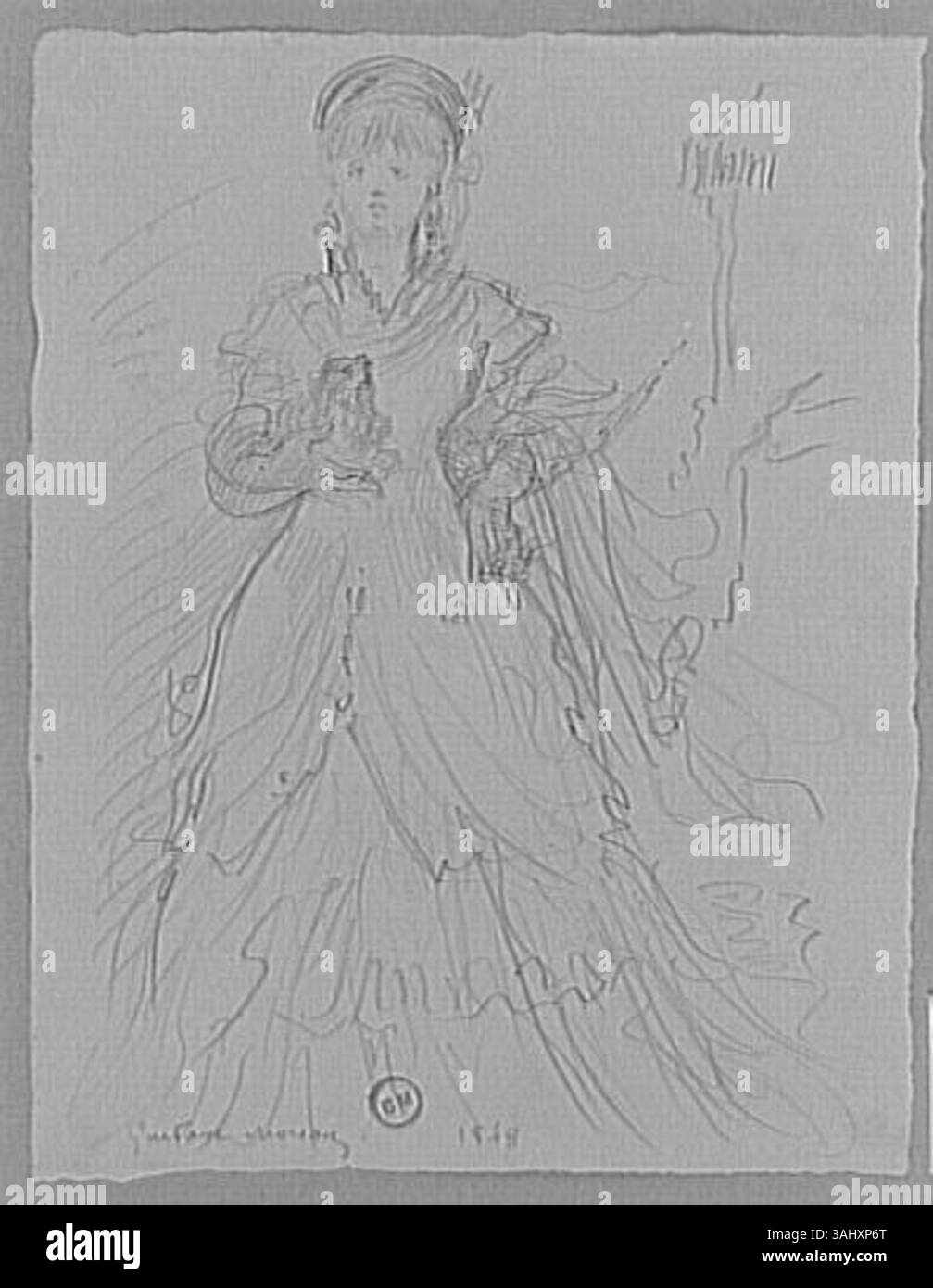 'Portrait de femme' by Gustave Moreau is a portrait of an unknown woman ...