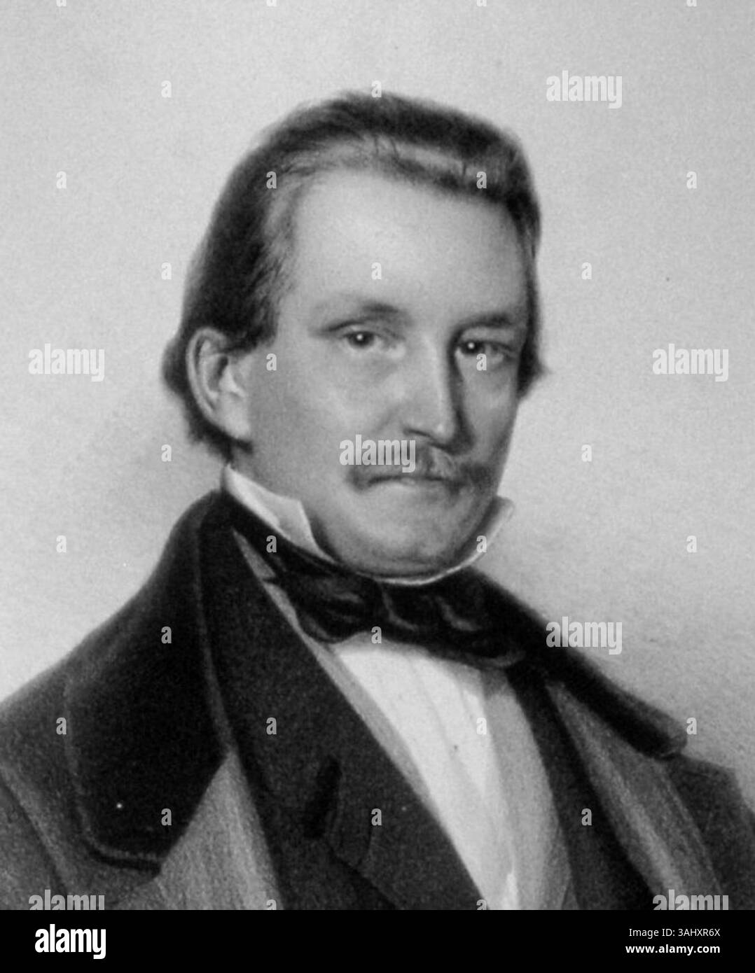 Lithograph of Dr. Karl Schmid, a German opera singer (bass), created by ...