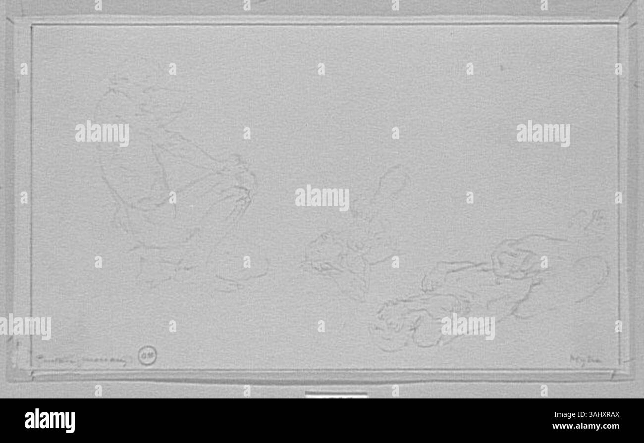 This set of studies by Gustave Moreau depicts the mythological hero ...