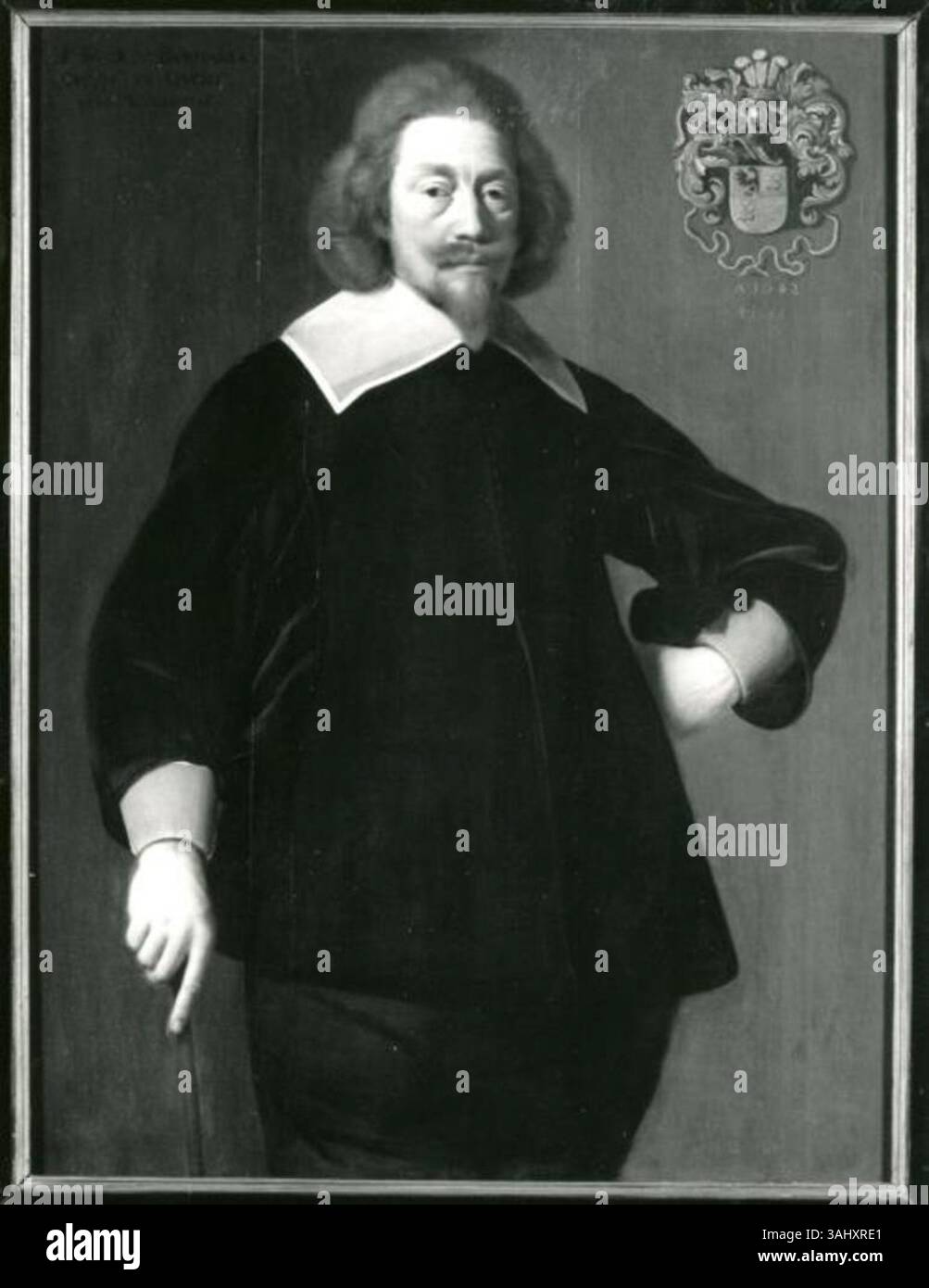 The portrait of Sjuck van Burmania, painted in 1642 by an artist of the ...