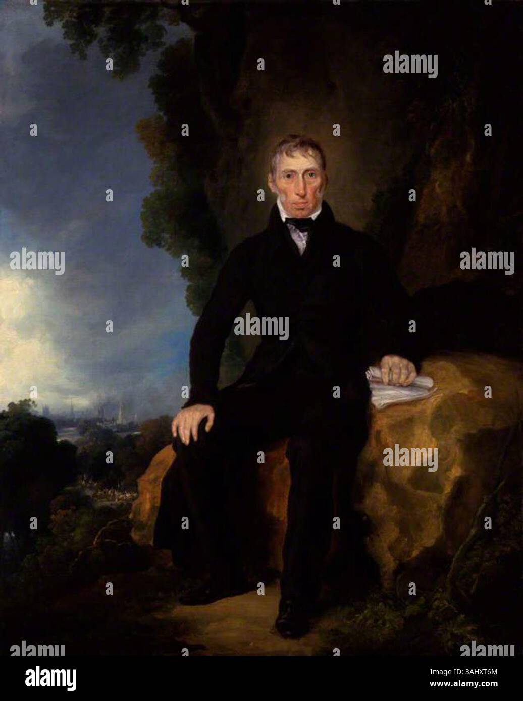 This circa 1830 portrait of John Loudon McAdam, attributed to an ...