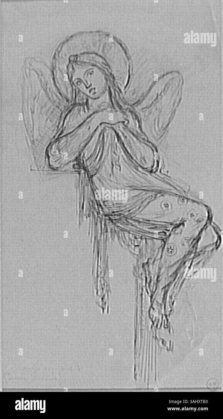 Gustave Moreau (1826-1898) created 'Anges voyageurs' around the late ...