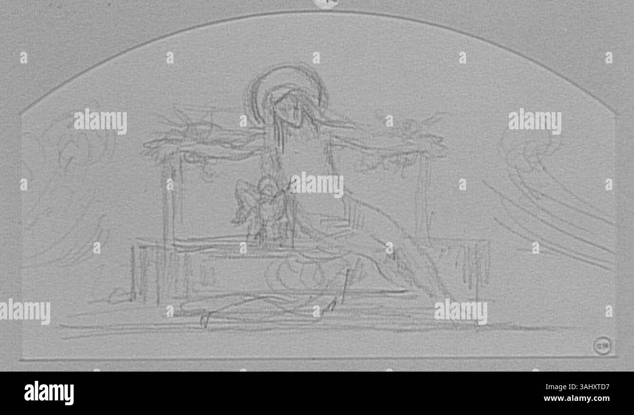 'Le Christ enlevé du tombeau par des anges' shows the resurrection of ...
