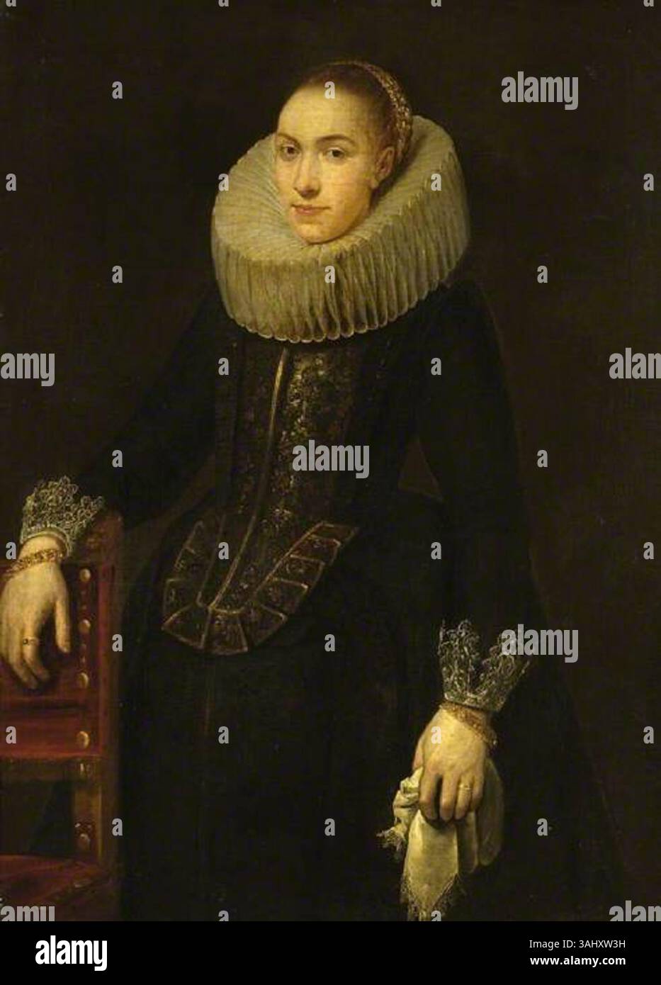 This circa 1625 portrait of an unknown woman by a Flemish artist ...