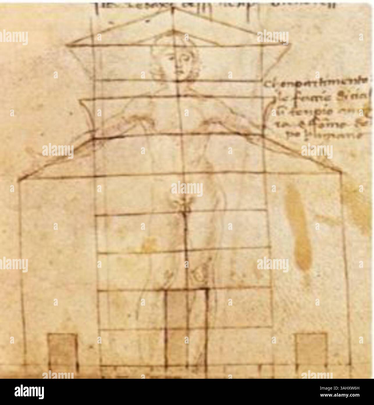 Francesco di Giorgio Martini’s 15th-century drawing of the Vitruvian ...