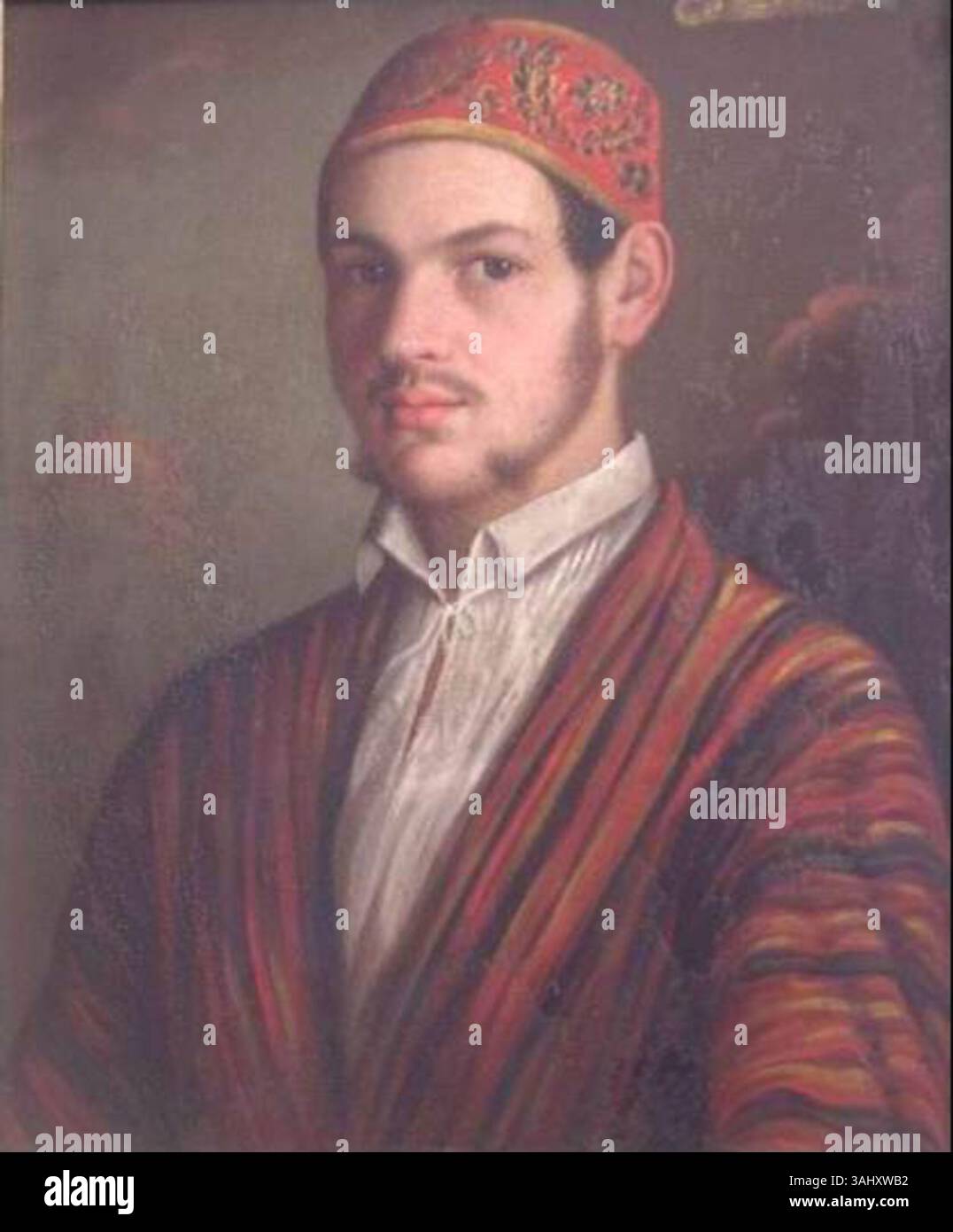 A portrait of Lev Vasilievich Kindyakov, painted by an unidentified ...