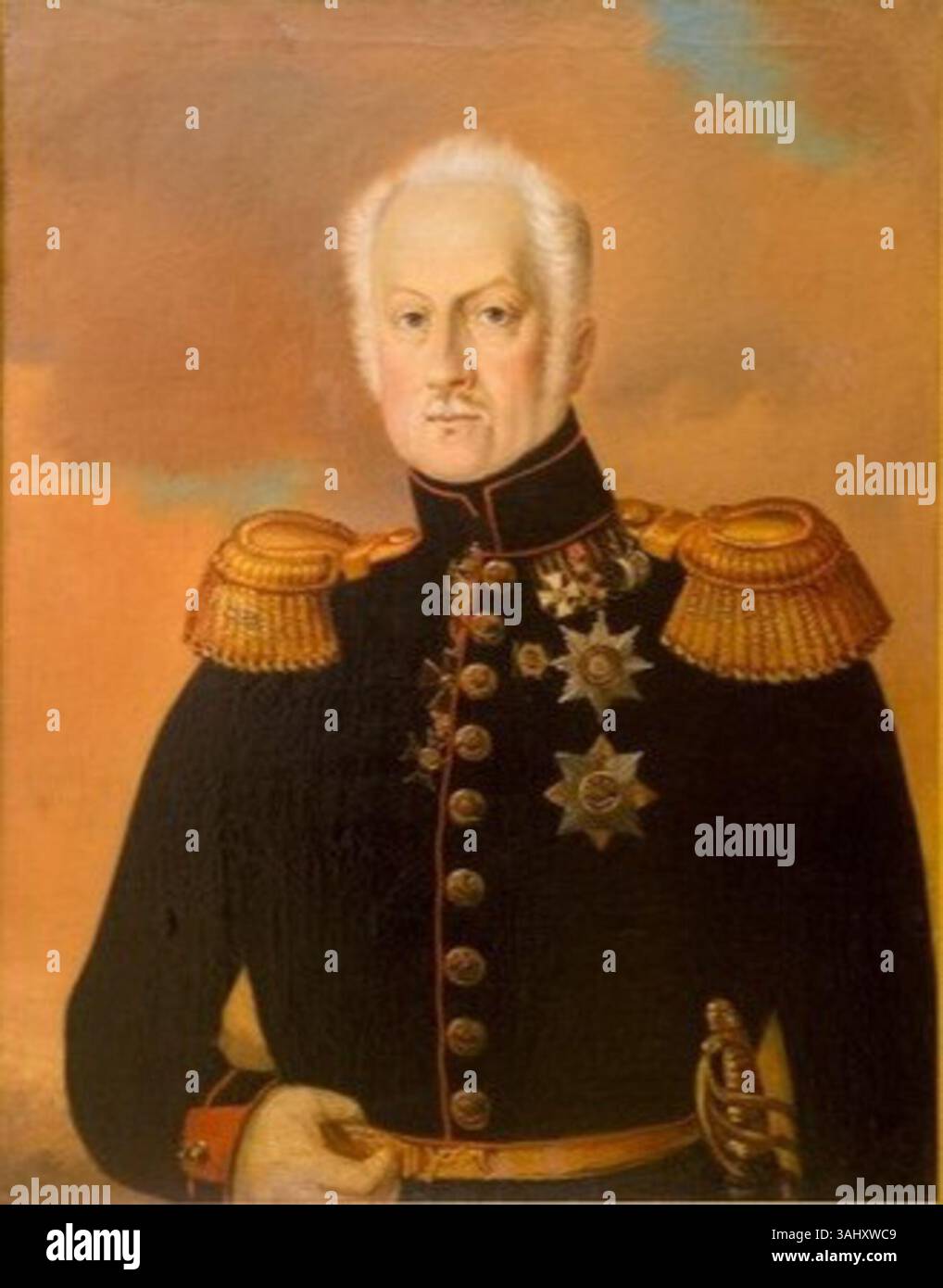 A portrait of the famous Russian composer Mikhail Glinka, painted by ...