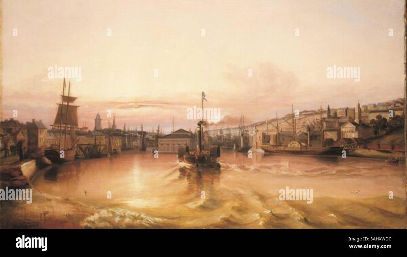 George Mounsey Wheatley Atkinson's 19th-century painting of a paddle ...