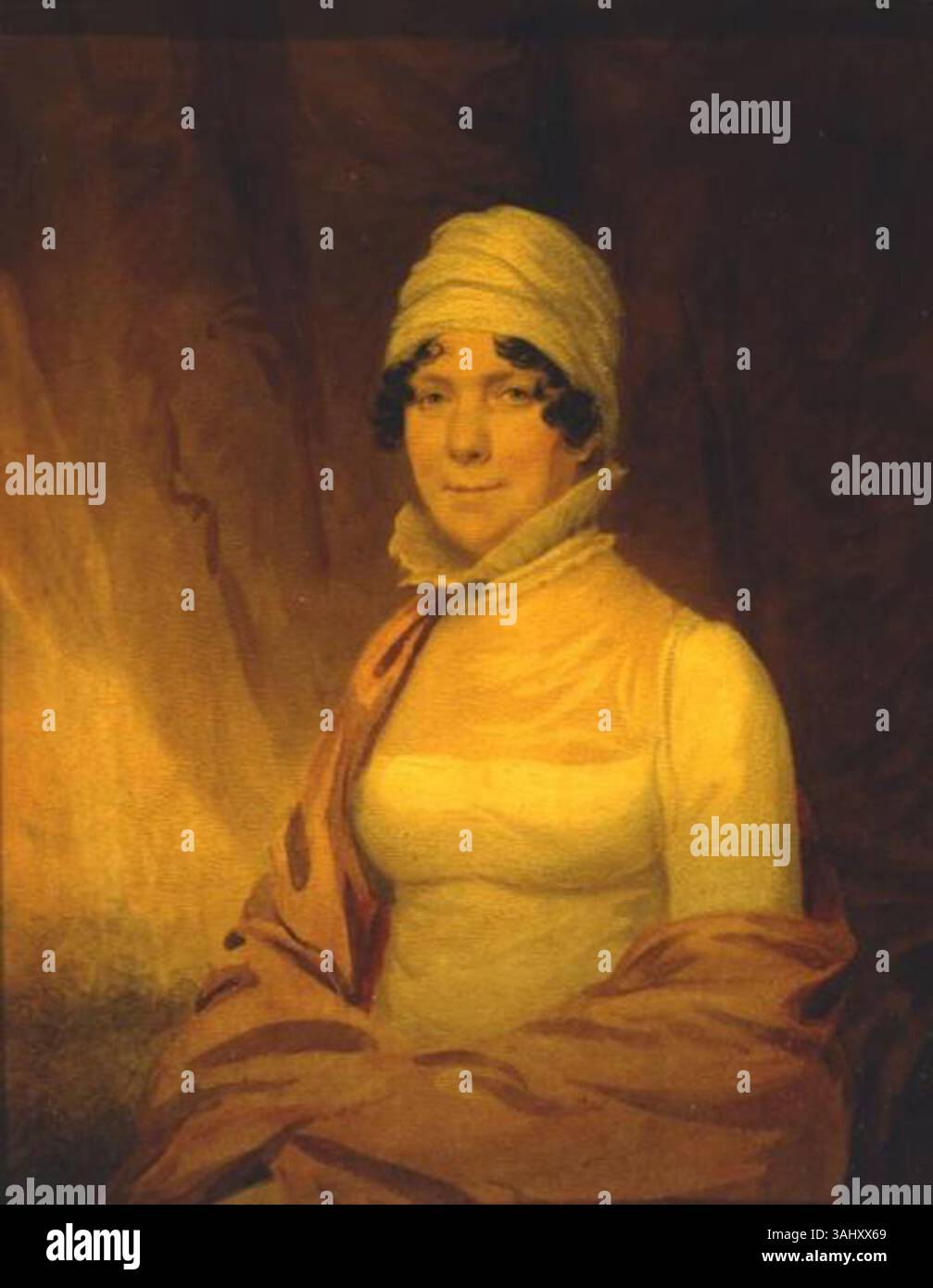 This portrait, believed to be of Dolley Madison, the wife of U.S ...