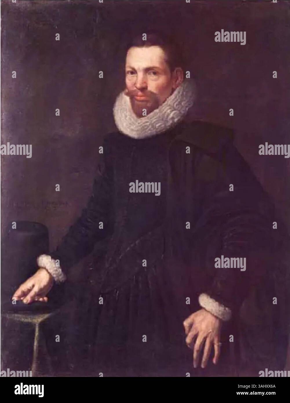 Louis Finson’s 1613 oil painting depicts a Northern European man ...