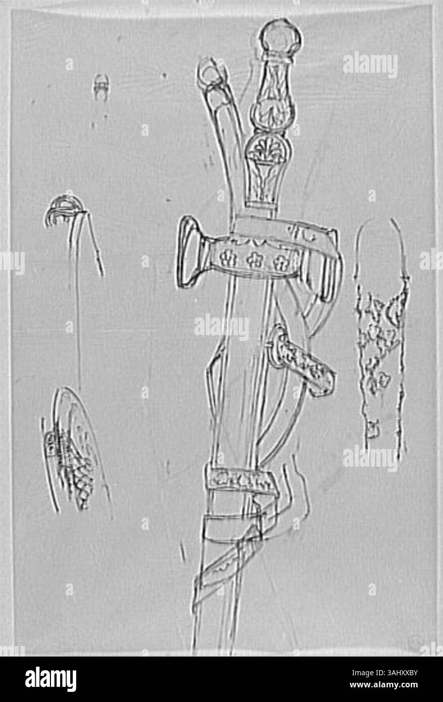 Gustave Moreau’s 'Feuille d'étude pour une épée' (Study for a Sword) is ...